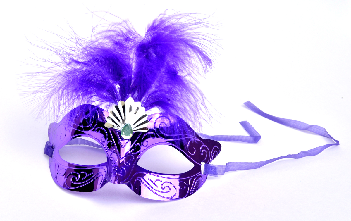 Antifaces de carnaval con plumas - Imagui